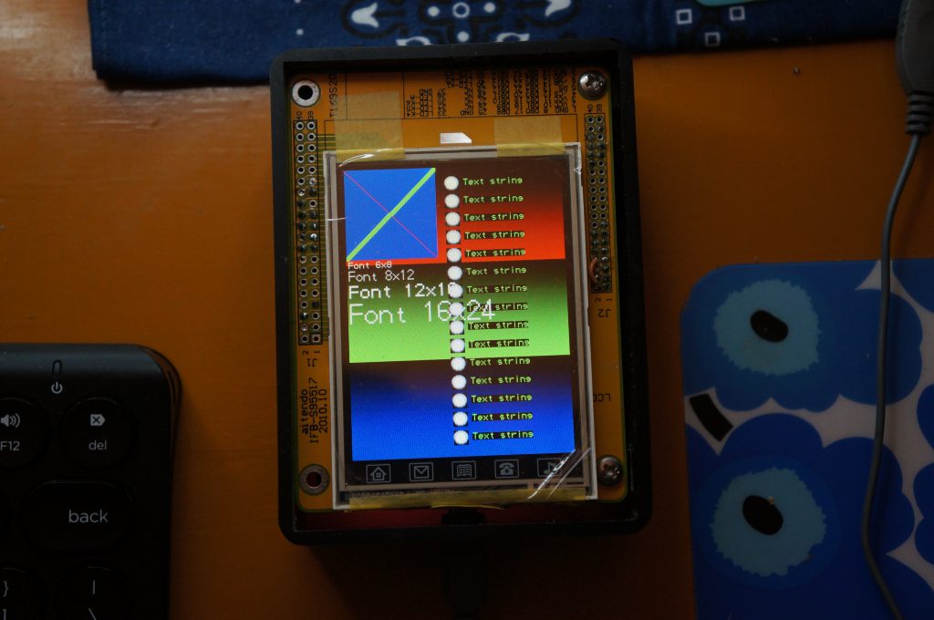 グラフィックLCDライブラリ／STM32F4用 – 自作電子小物